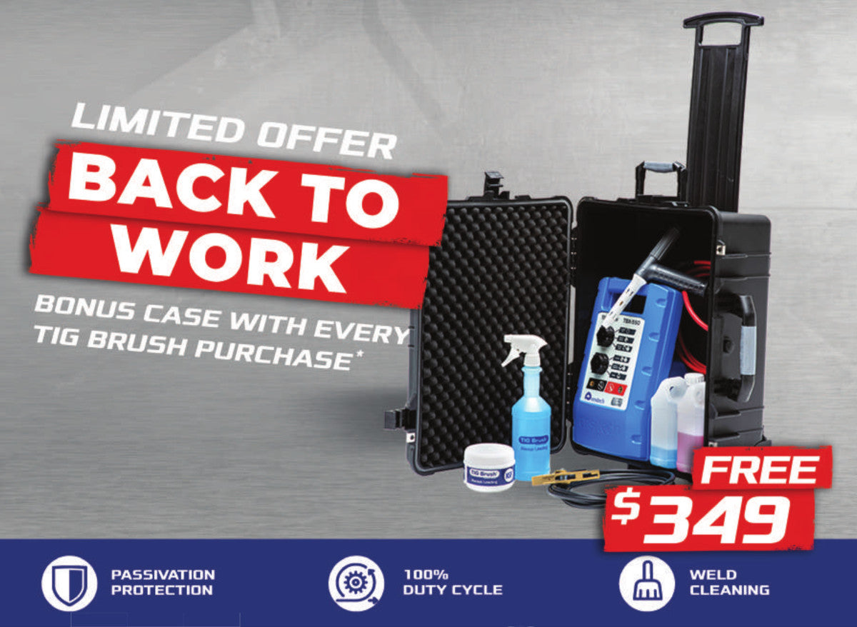 TIG Brush Back to Work Offer - Bilba Industries