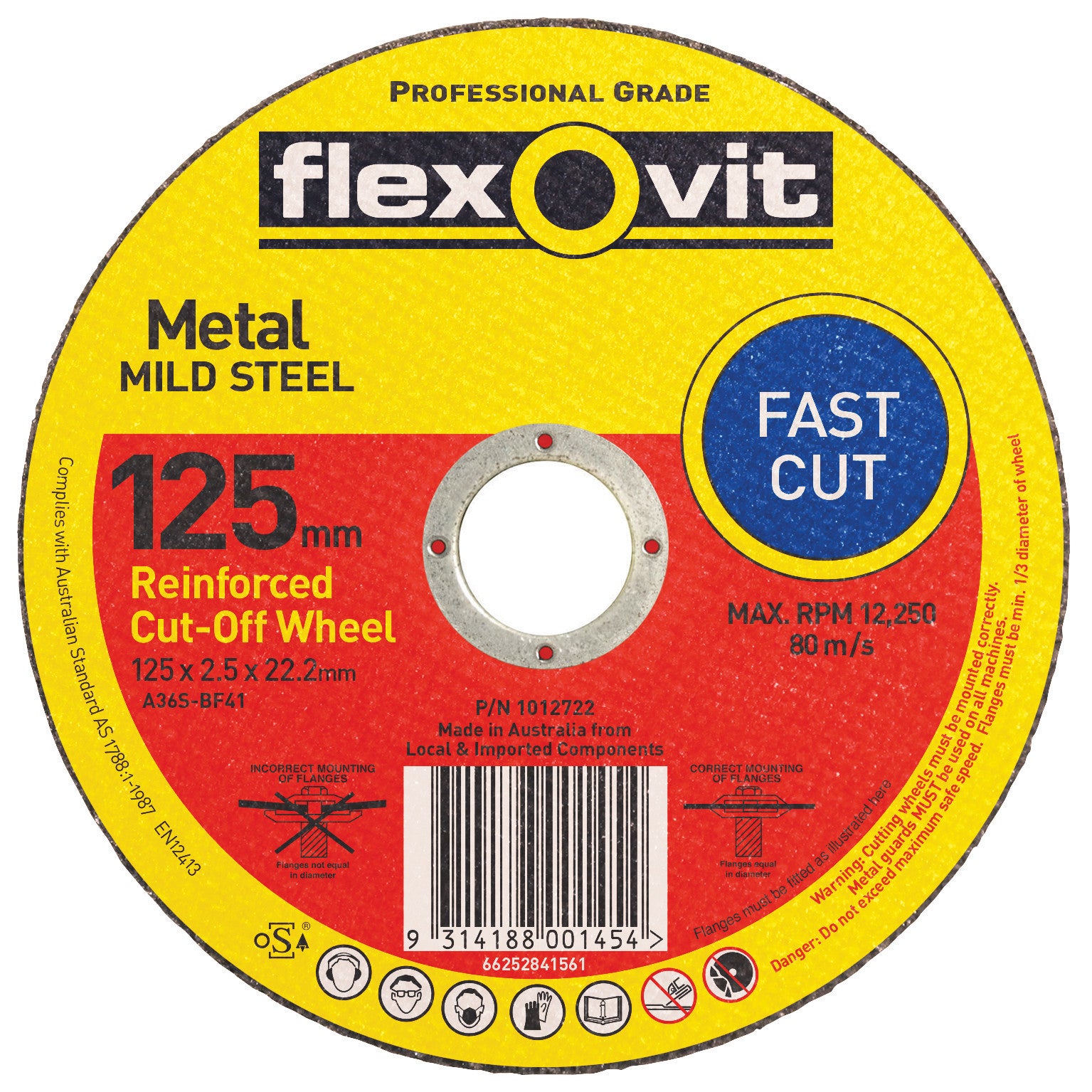 FLEXOVIT GENERAL PURPOSE CUT OFF WHEELS 100mm - Bilba Industries